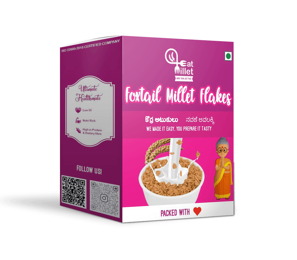 Foxtail Millet Flakes 250 Gms | Gluten Free | 100% Naturally Organic ...