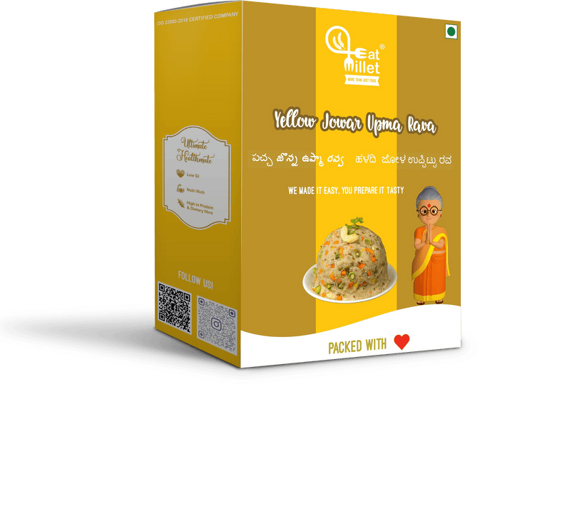 Yellow Jowar Upma Rava 400 Gms | Gluten Free | 100% Naturally Organic ...